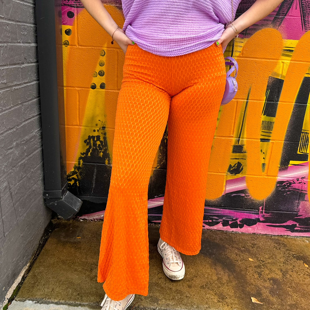 Cinema Flare Pants in Orange (S-3XL) – The Rainbow Closet
